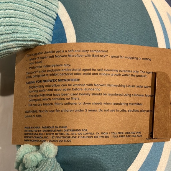 Norwex | Toys | Nwt Norwex Chenille Sea Turtle Pet | Poshmark
